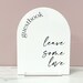 Guestbook Sign, Arch Modern Acrylic Guest Book Sign, Arched Acrylic ...