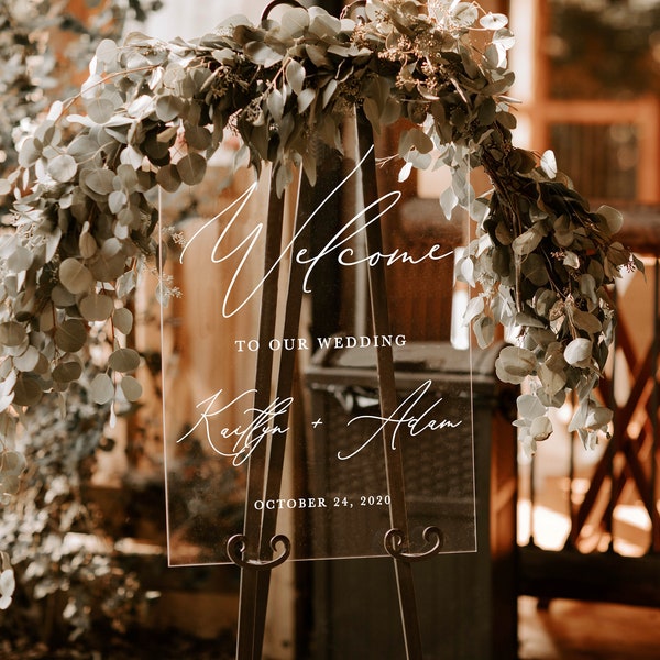 Acrylic Wedding Sign - Etsy