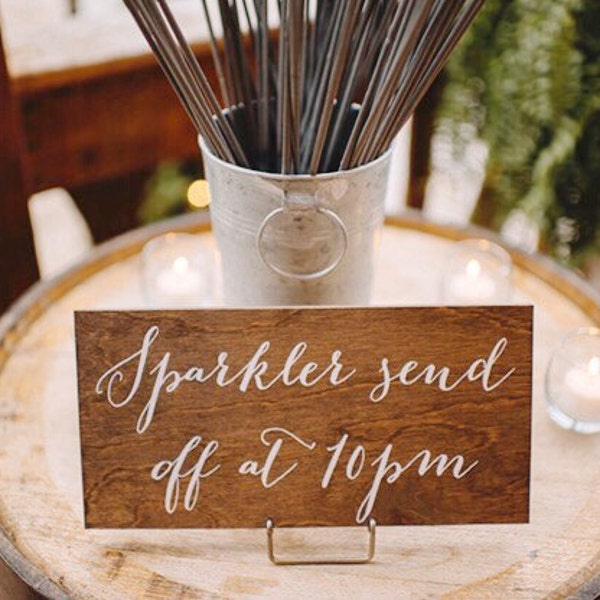 Wedding Sign Sparkler Send Off - Etsy