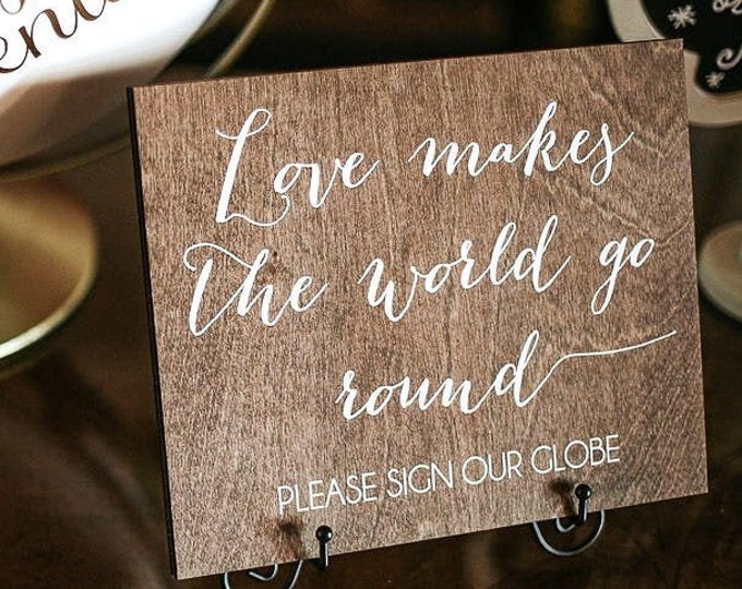 Guest Globe Sign Sign Our Guest Globe Guestbook Sign Guest - Etsy
