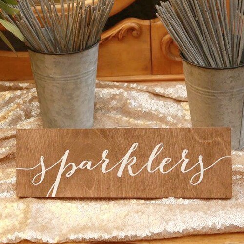 Sparklers Wood Sign Wooden Wedding Signs Wood nc - Etsy