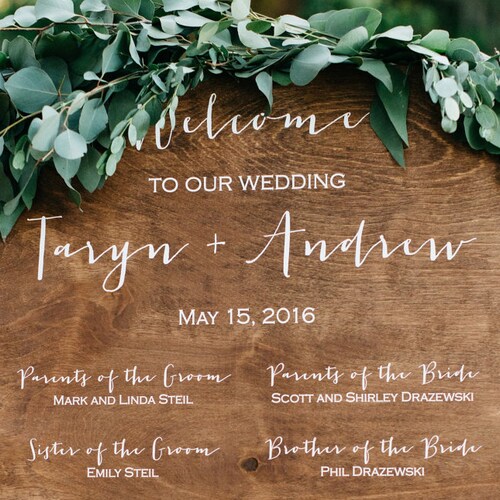 Wedding Program Sign Ceremony Sign Wedding Party Sign - Etsy