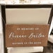 In Memory Sign, Memory Chair Sign for Loved One, in Memory Wedding Sign ...