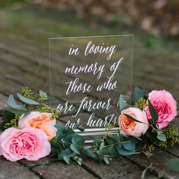 In Loving Memory Sign - Etsy