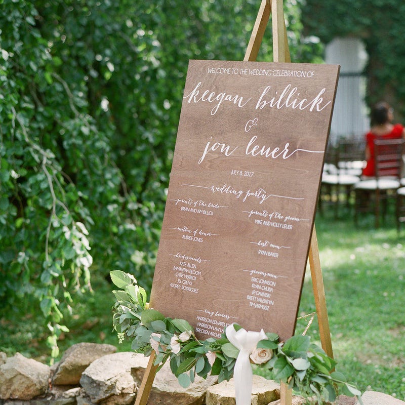 Wedding Program Sign - Etsy