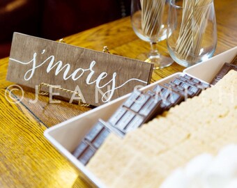 Smores S'mores Sign Wooden Wedding Signs Wood nc | Etsy