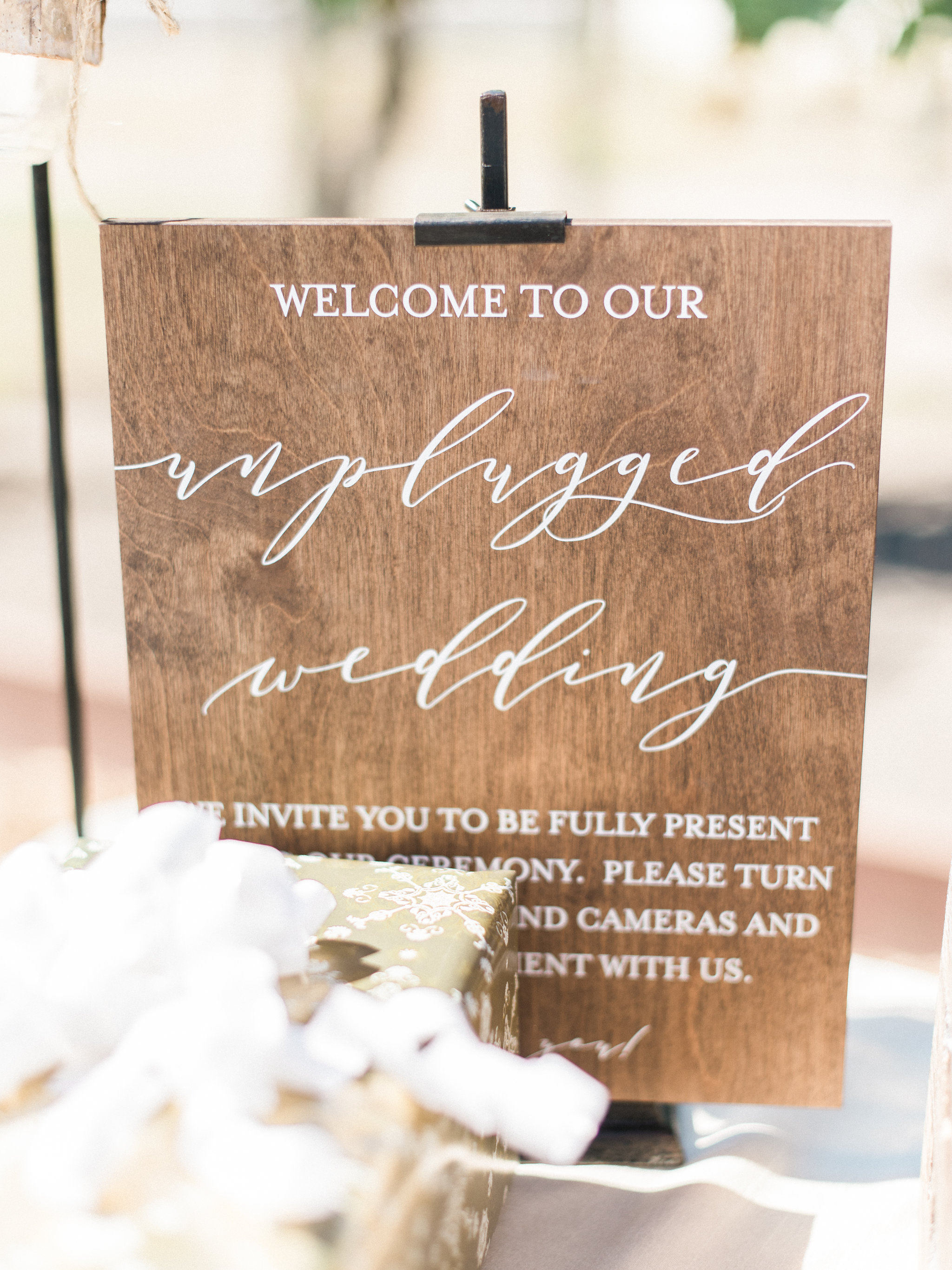 Unplugged wedding sign unplugged ceremony sign unplugged | Etsy