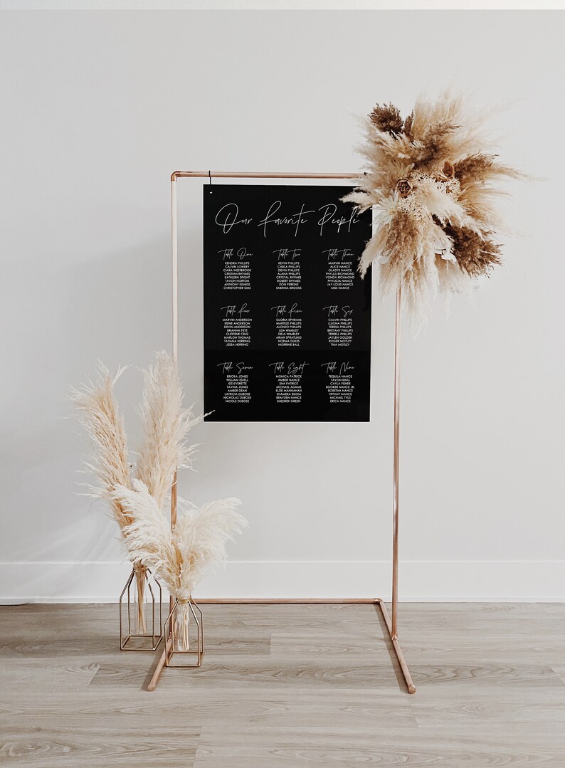 Wedding Seating Chart Sign Acrylic Escort Boards Seating - Etsy