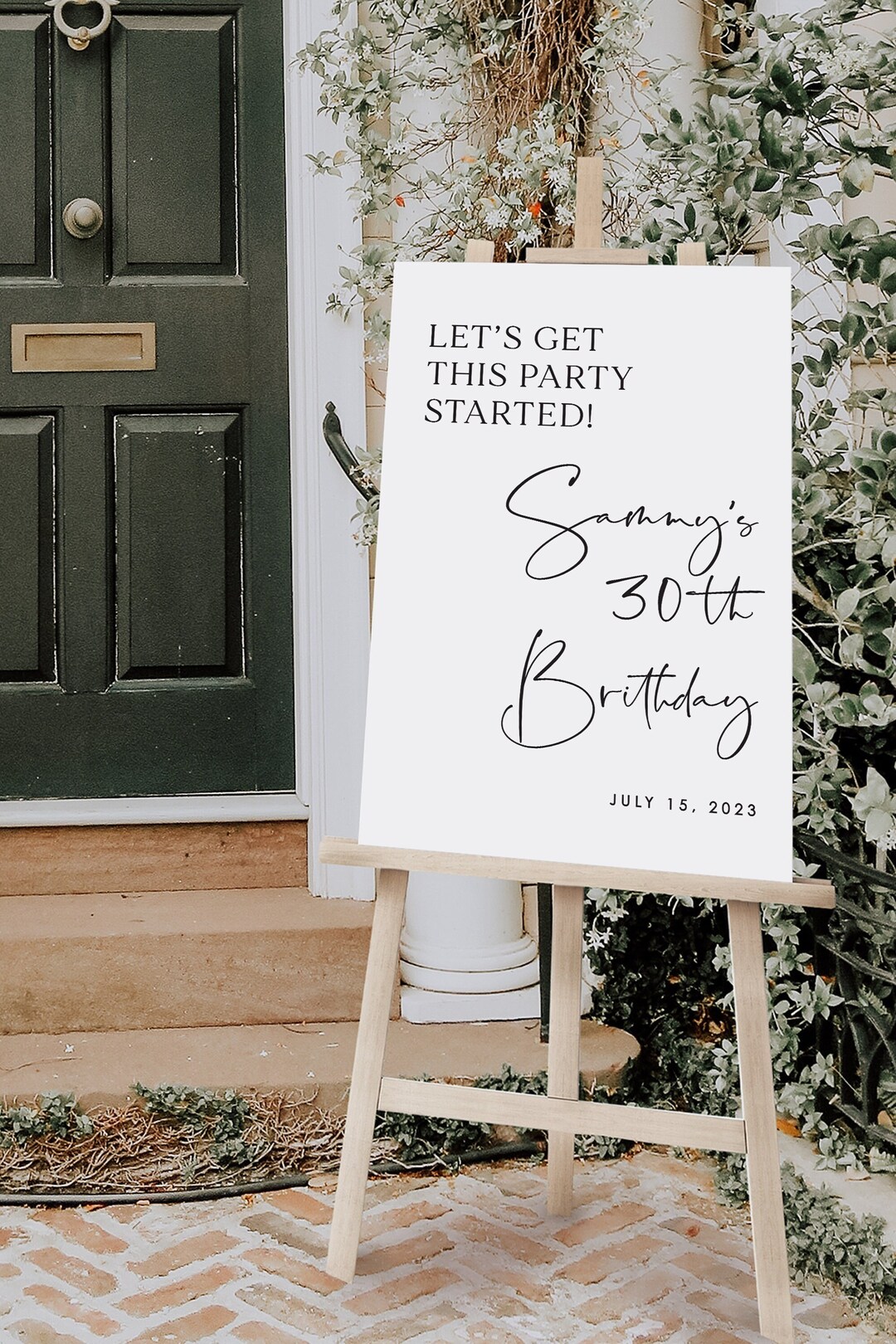 Acrylic Birthday Sign Hanging Modern Birthday Sign Modern - Etsy
