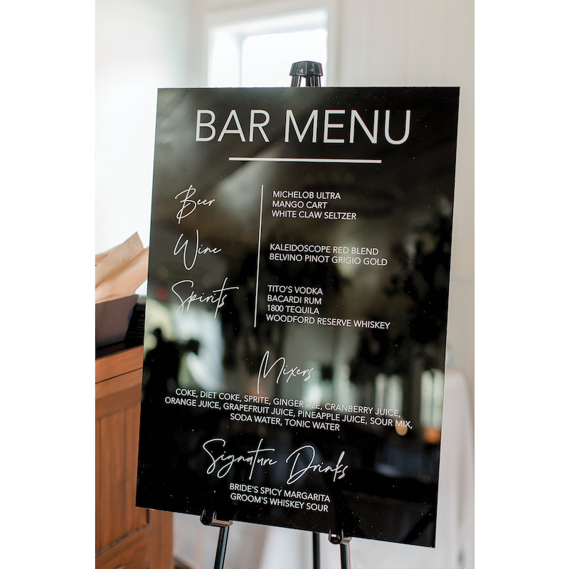Menu Sign - Etsy