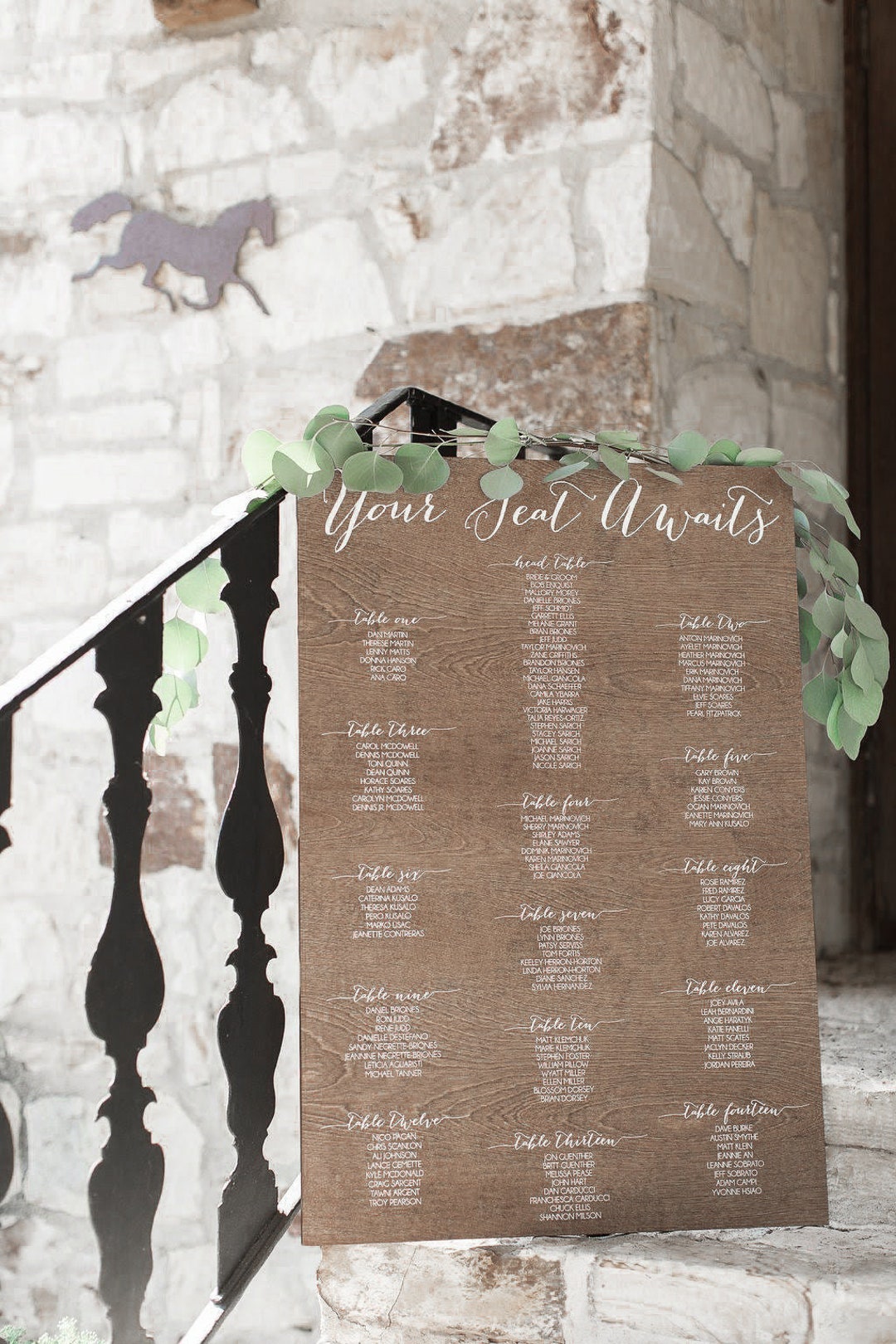 Wedding Seating Chart Sign Escort Sign Escort Board Seating - Etsy