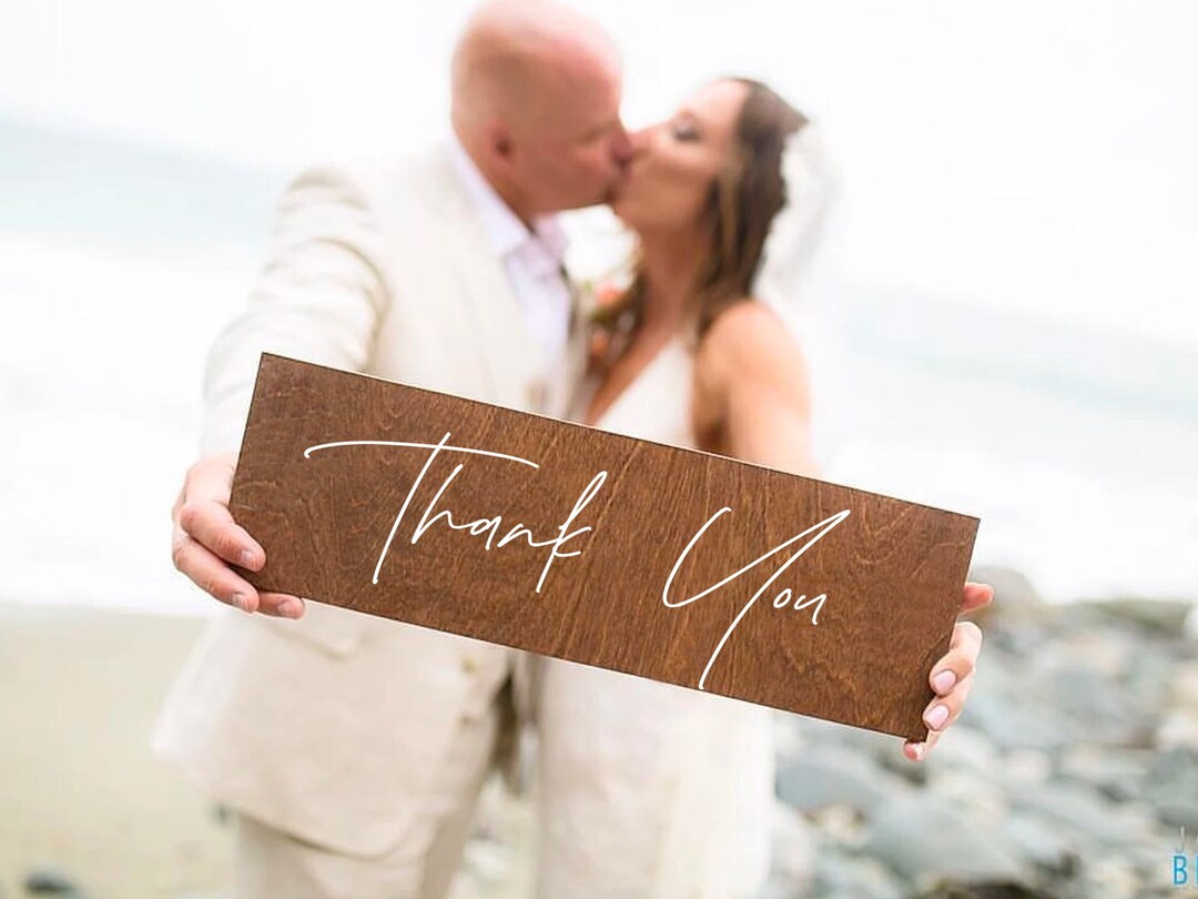 Thank You Sign, Wedding Thank You Sign, Wood Thank You Sign, Wood ...