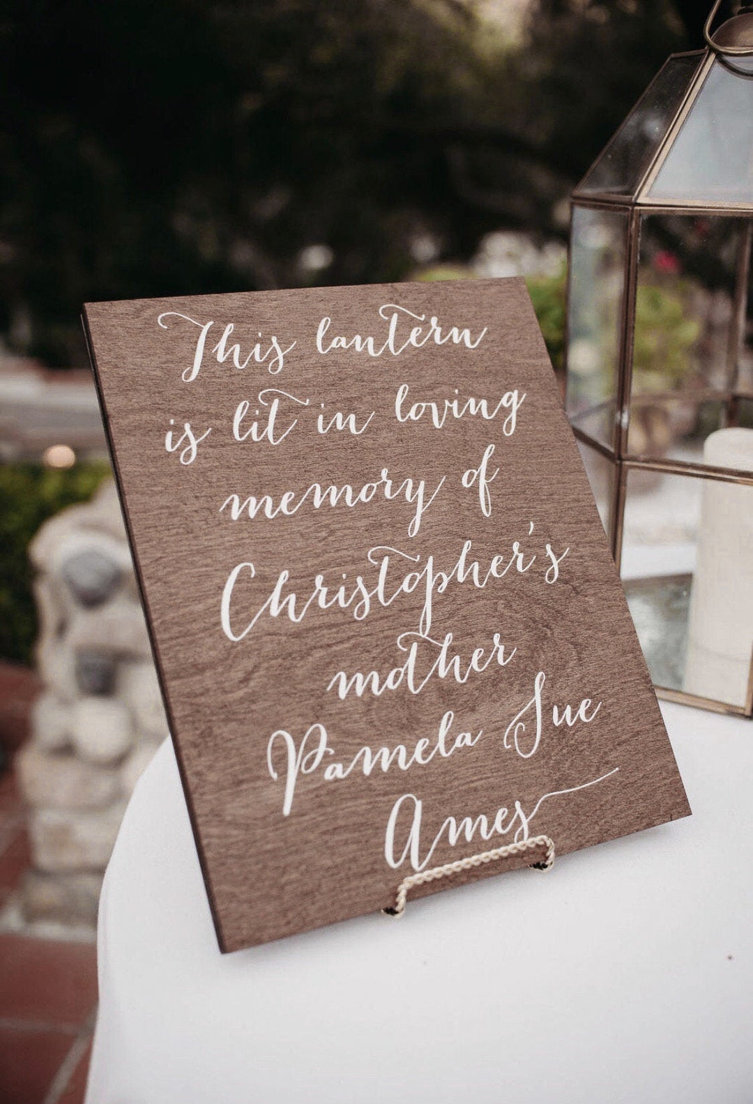 In Loving Memory Sign, Lantern Memory Wedding Sign, in Loving Memory ...