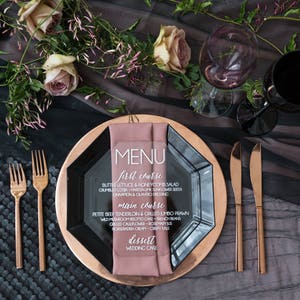 Acrylic Menu, Acrylic Wedding Menus, Lucite Wedding, Wedding Menus ...