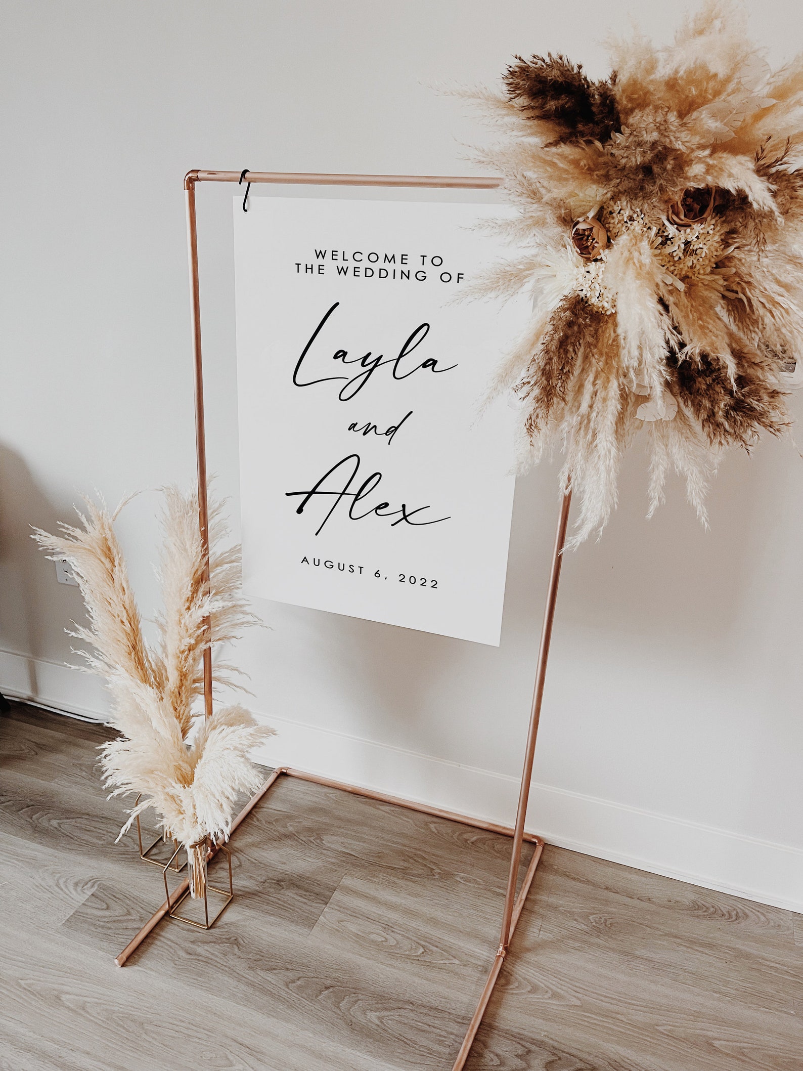 Wedding Welcome Sign Modern Wedding Sign Acrylic Wedding - Etsy