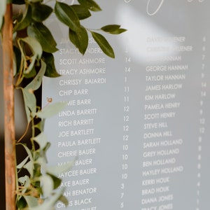 Wedding Seating Chart Sign, Acrylic Escort Boards, Seating Board ...
