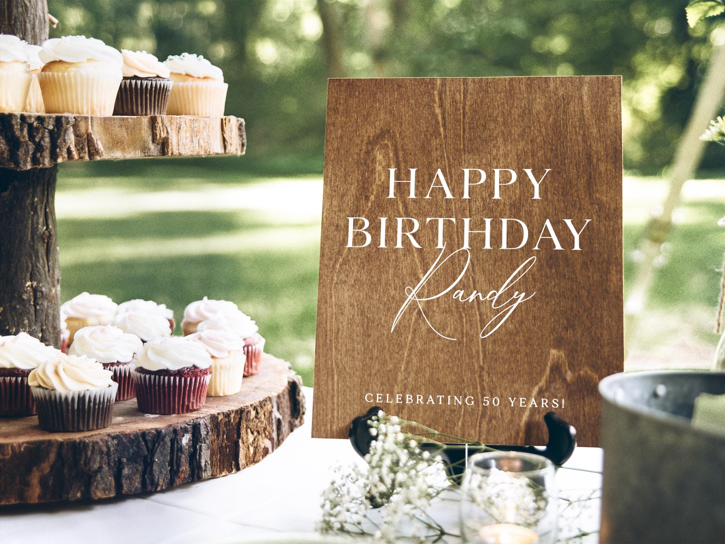 Birthday Sign, Wood Birthday Party Sign, Birthday Signs, Wooden ...