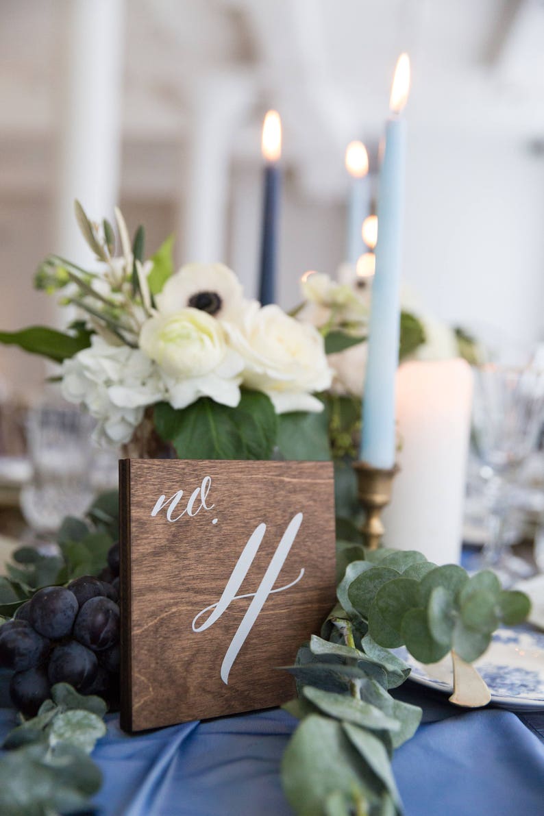 Table Numbers for Wedding Custom Wedding Wood Table Numbers - Etsy