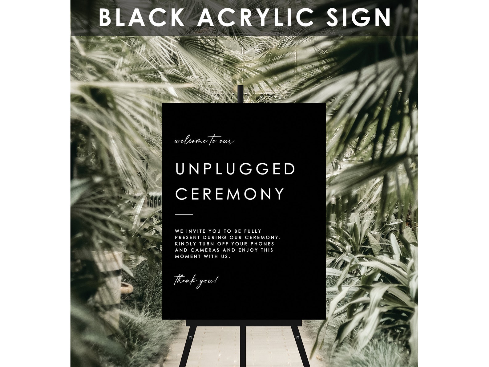 Unplugged Wedding Sign Unplugged Ceremony Sign Unplugged - Etsy