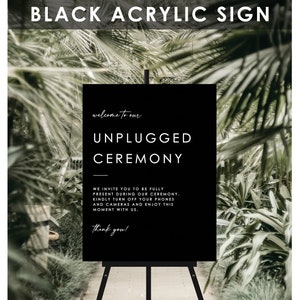 Unplugged Wedding Sign Unplugged Ceremony Sign Unplugged - Etsy