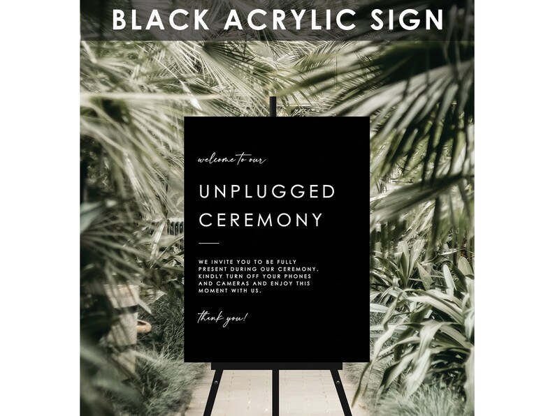 Unplugged Wedding Sign Unplugged Ceremony Sign Unplugged - Etsy