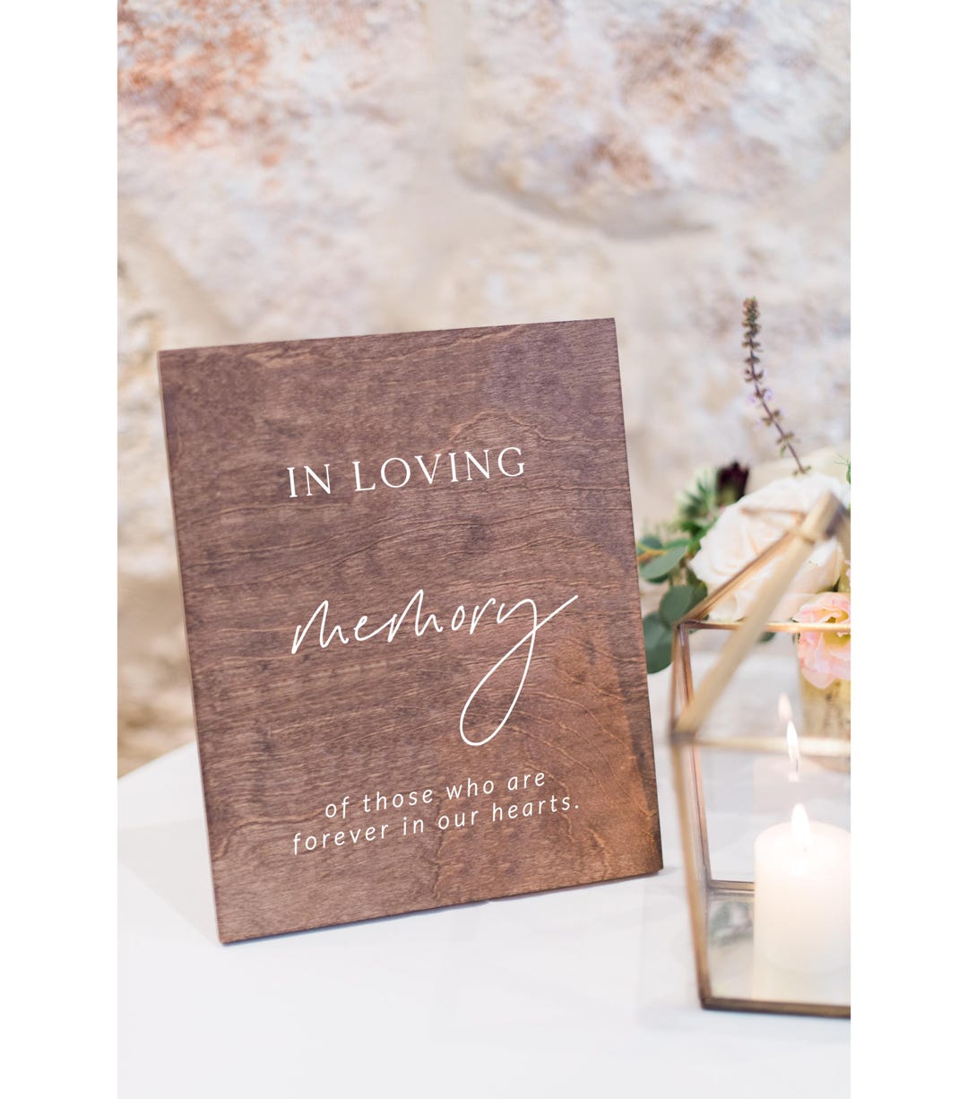 In Loving Memory Sign, Wood Memory Sign, Wooden Memory Sign, in Loving ...