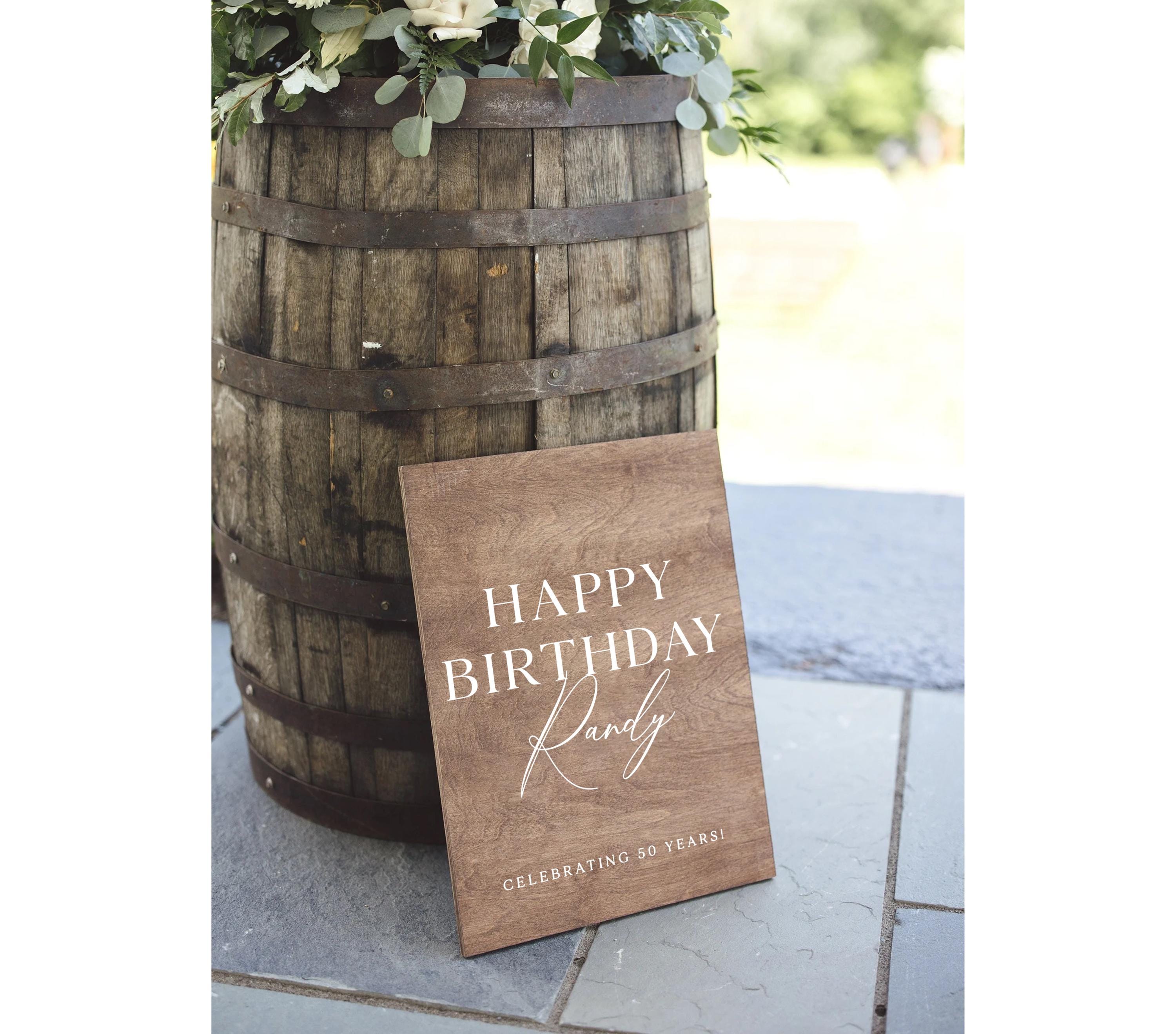 Birthday Sign, Wood Birthday Party Sign, Birthday Signs, Wooden ...