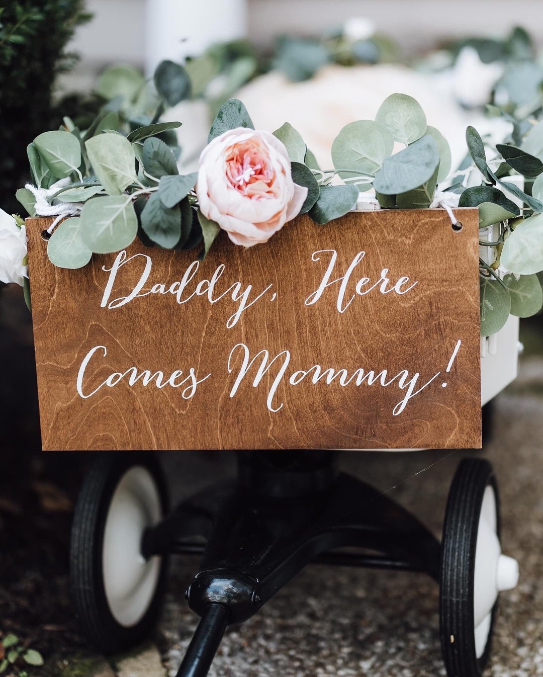 Here Comes the Bride Sign, Ringer Bearer, Flower Girl - Don't Worry ...