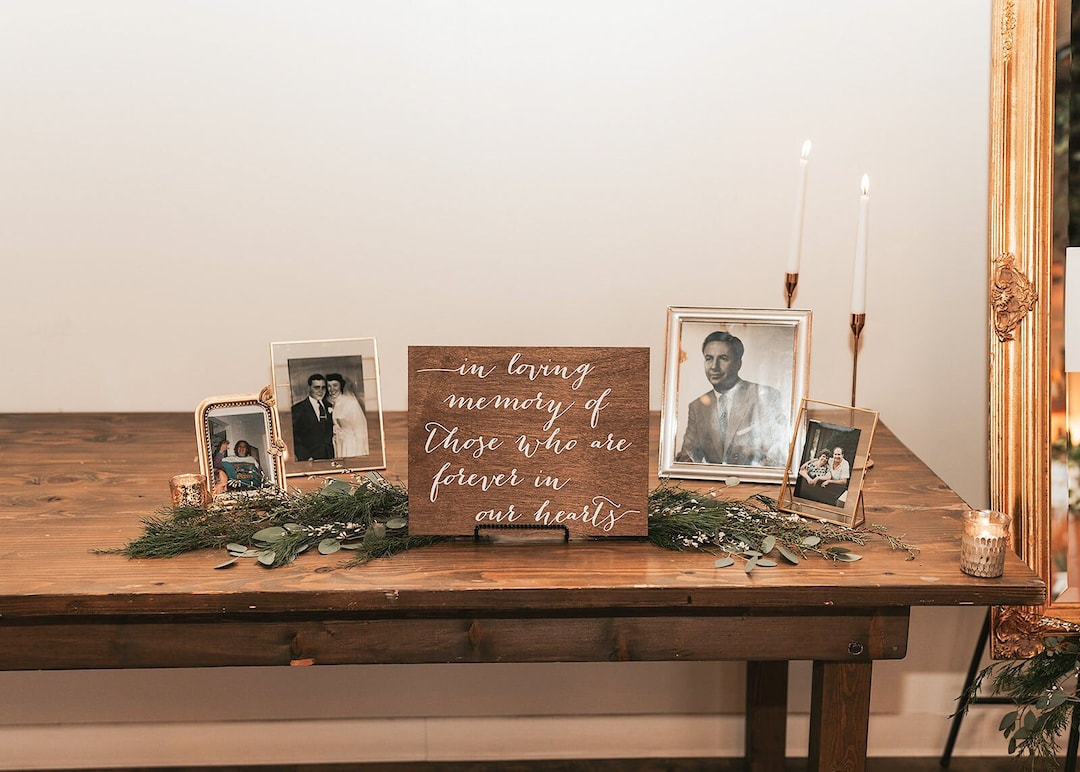 In Loving Memory Sign, in Loving Memory Wedding Sign, in Loving Memory ...