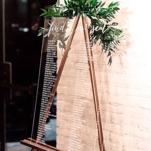 Wedding Seating Chart Sign, Acrylic Escort Boards, Seating Board ...