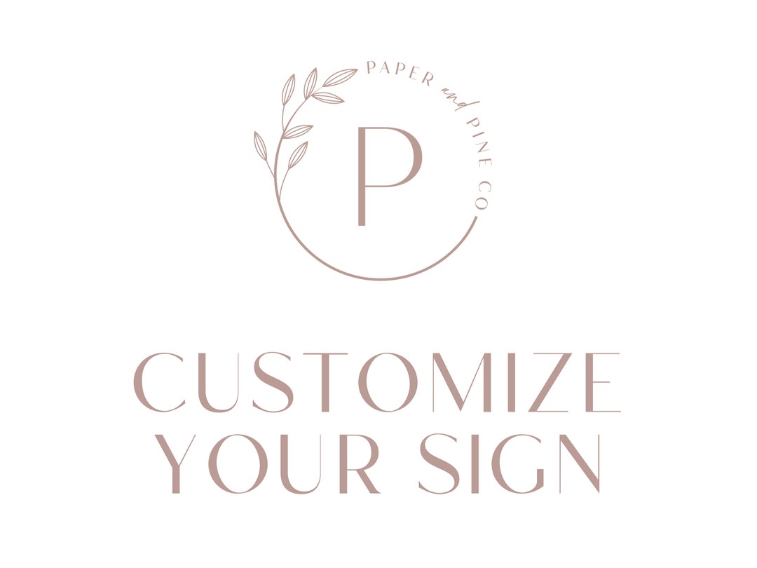 Customize Your Sign -c - Etsy