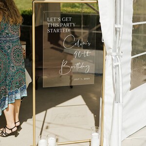 Acrylic Birthday Sign Hanging Modern Birthday Sign Modern - Etsy