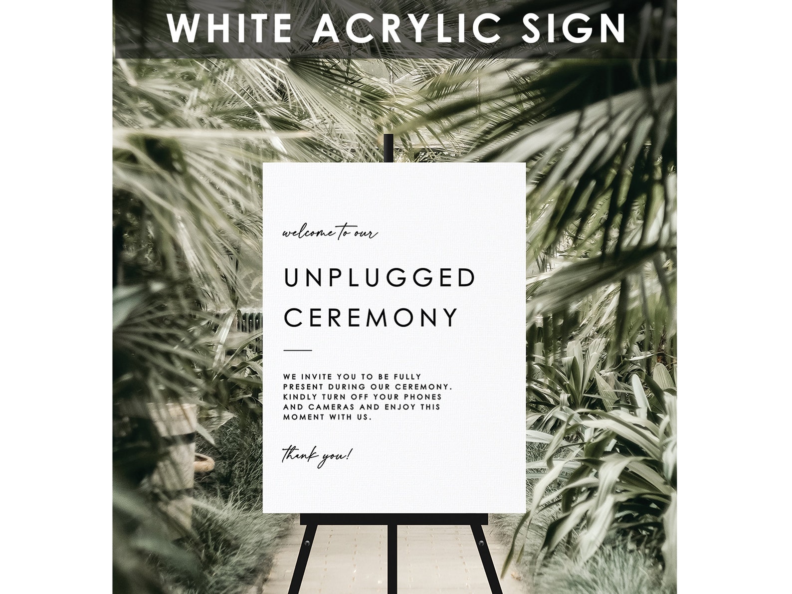 Unplugged Wedding Sign Unplugged Ceremony Sign Unplugged - Etsy