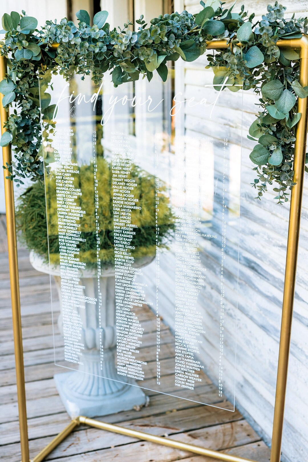 Wedding Seating Chart Sign, Acrylic Escort Boards, Seating Board ...