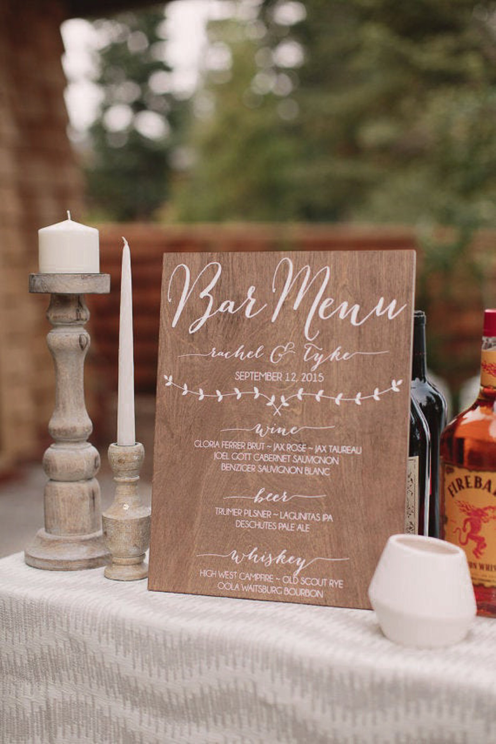 Bar Menu Sign wedding bar menu wedding menu sign bar menu | Etsy