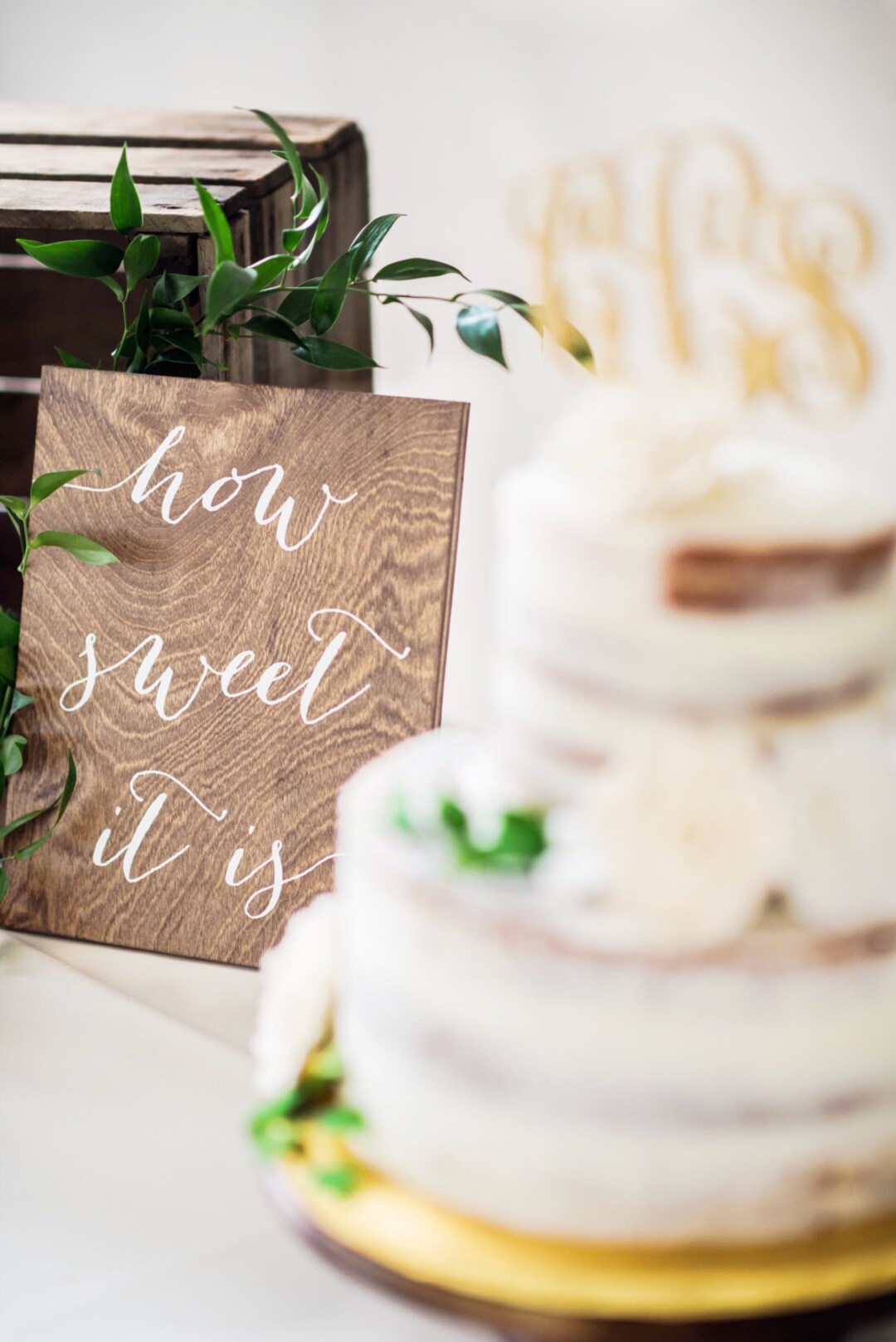 How Sweet It is Wooden Wedding Sign, Dessert Table Sign for Wedding ...