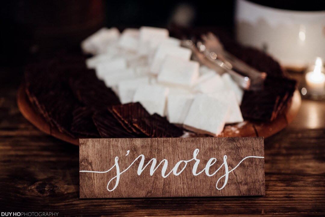 Smores S'mores Sign - Wooden Wedding Signs - Wood -nc - Etsy