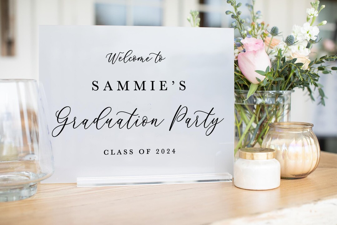 Graduation Sign, Acrylic Graduation Sign, Graduation Signs, Graduation ...