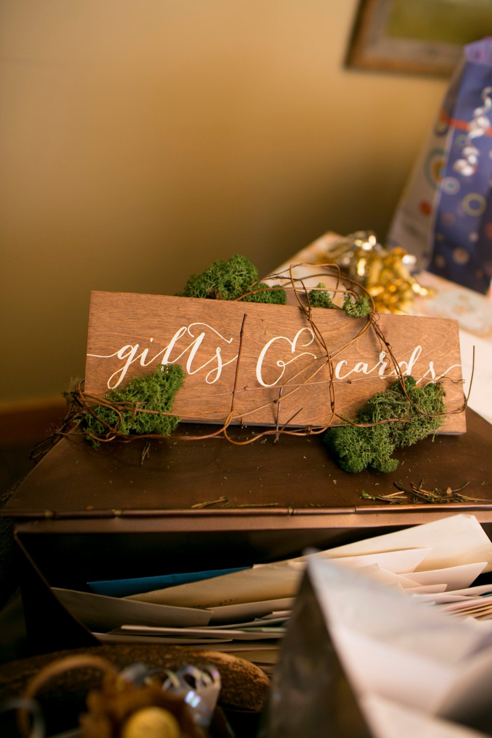 Gifts and Cards Wedding Sign, Wood Wedding Signs, Cards Sign, Wooden ...