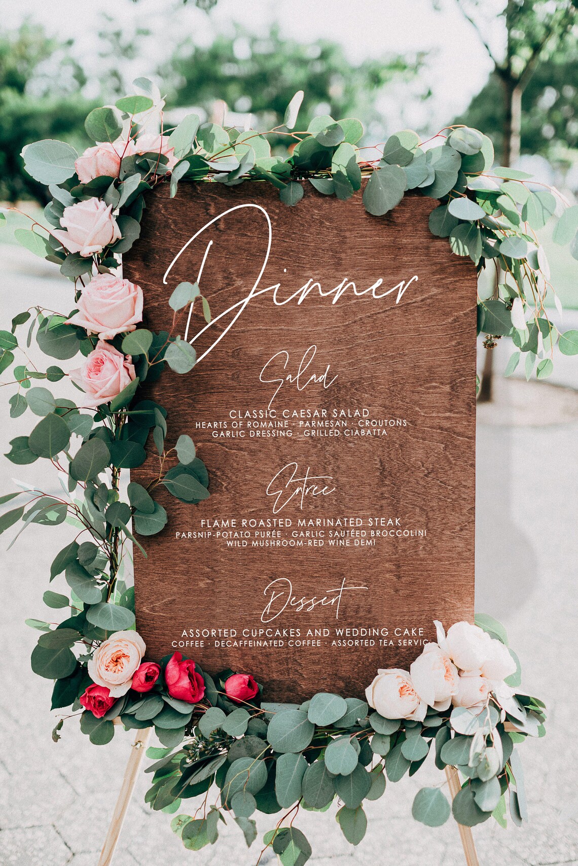 Wedding Menu Sign, Wedding Dinner Menu, Menu Board, Wood Menu Sign ...