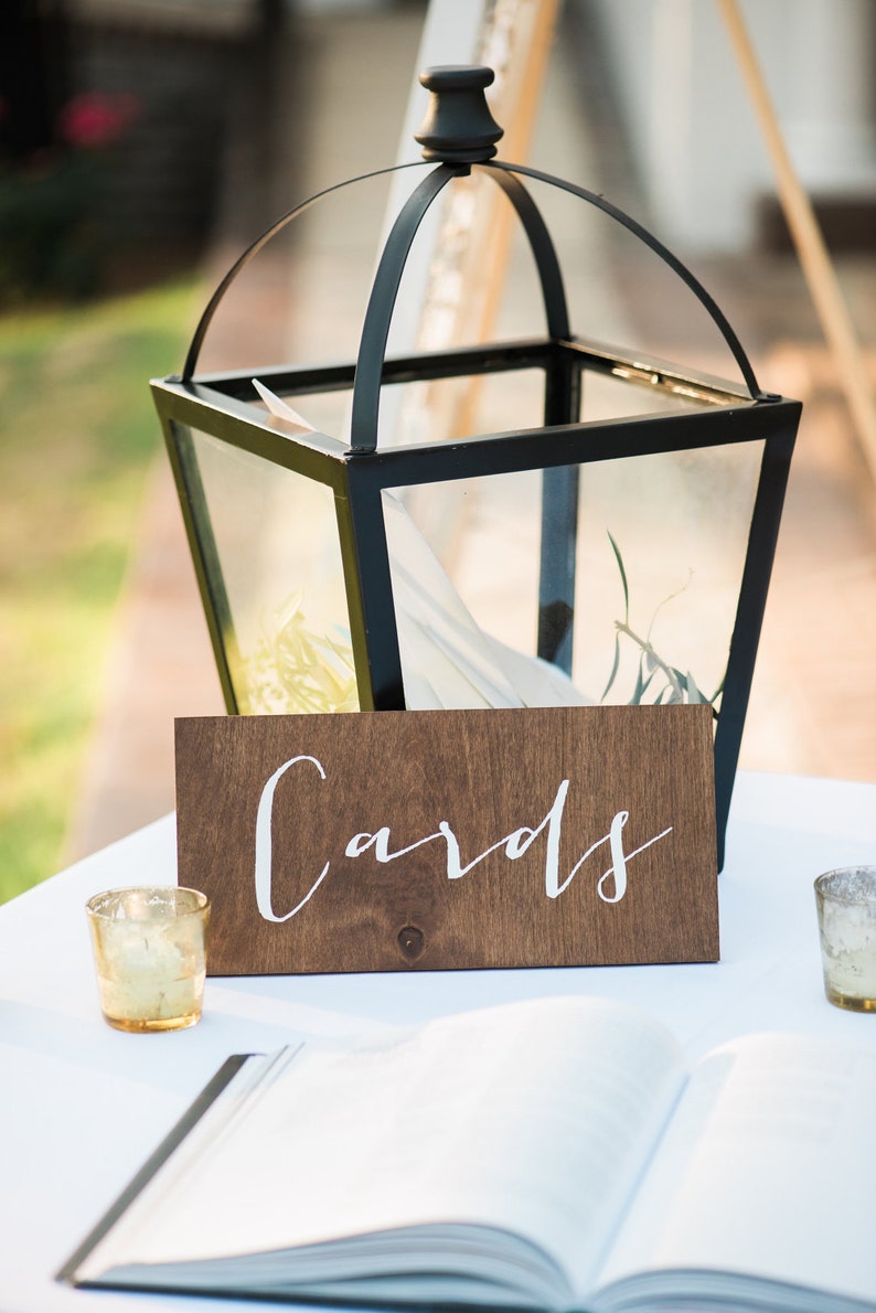 Cards Sign, Gifts and Cards Sign, Wedding Cards Sign, Wood Sign, Wood ...