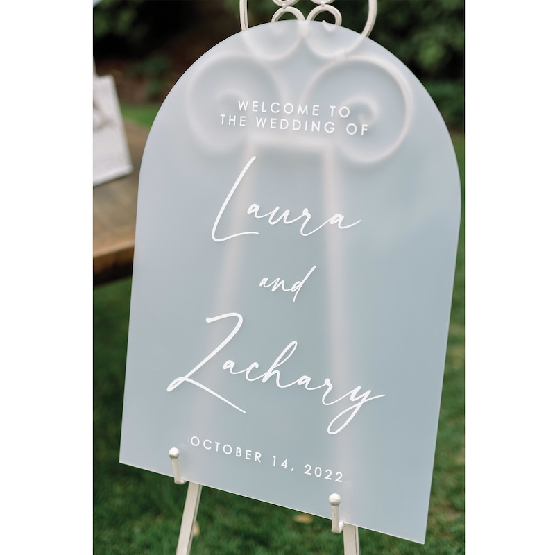 Arch Wedding Sign - Etsy