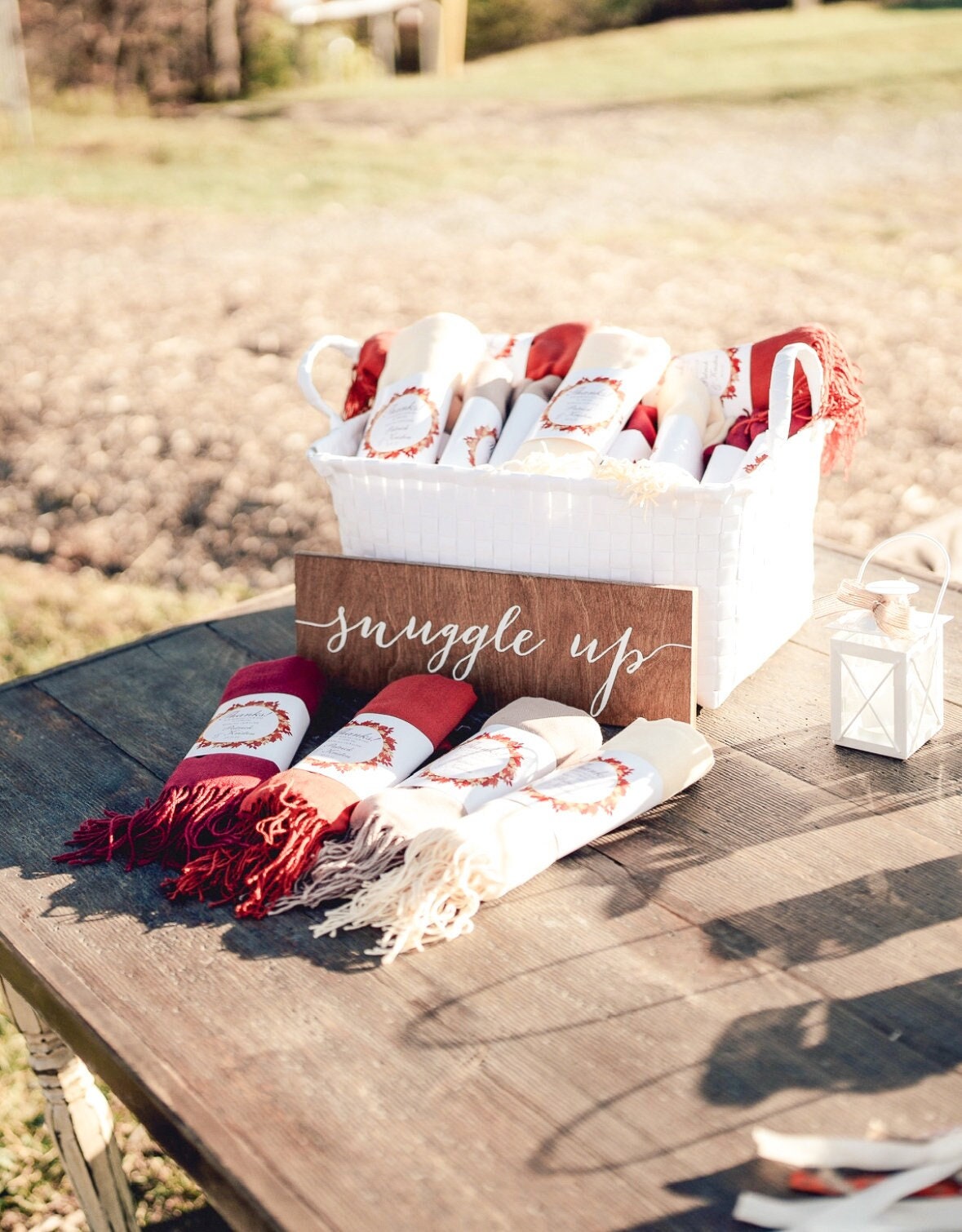 Snuggle up Sign, Wedding Favors Sign, Wedding Shawl Sign, Wedding Signs ...