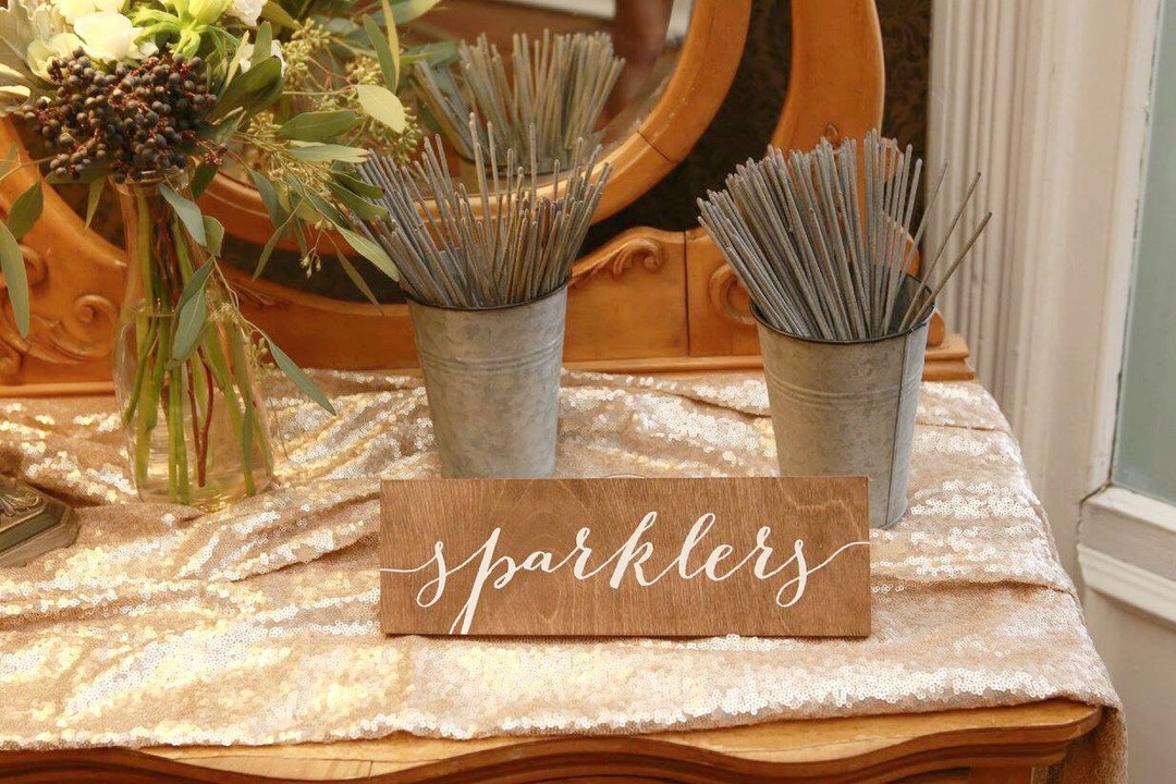 Sparklers Wood Sign Wooden Wedding Signs Wood nc - Etsy