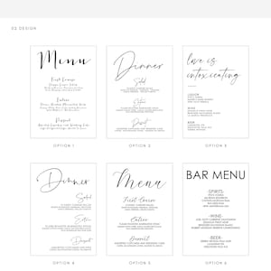 Wedding Menu Sign, Wedding Dinner Menu, Menu Board, Wood Menu Sign ...