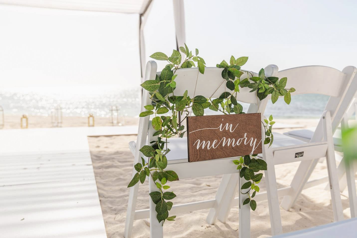 In Memory Sign, Wedding Memory Sign, Reserved Sign, Wedding Reserved ...