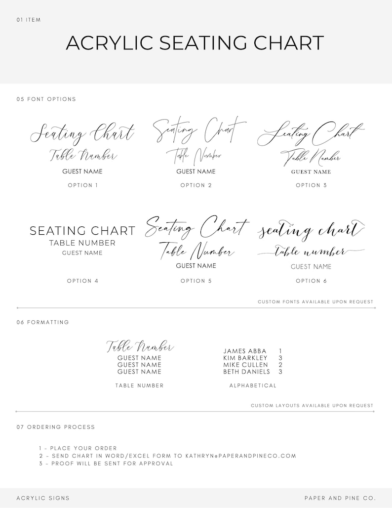Wedding Seating Chart Sign Acrylic Escort Boards Seating - Etsy