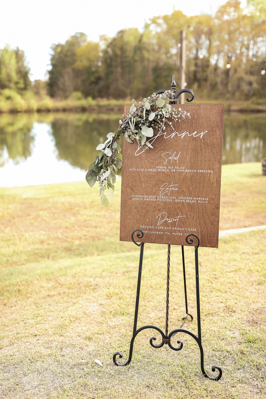 Wedding Menu Sign Wedding Dinner Menu Menu Board Wood Menu - Etsy