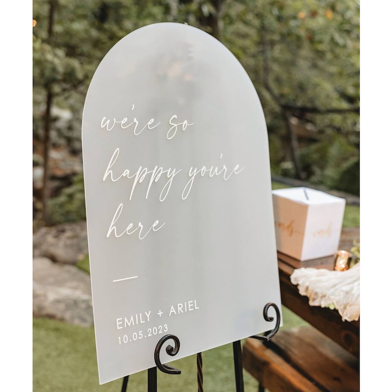 Arched Acrylic Sign - Etsy