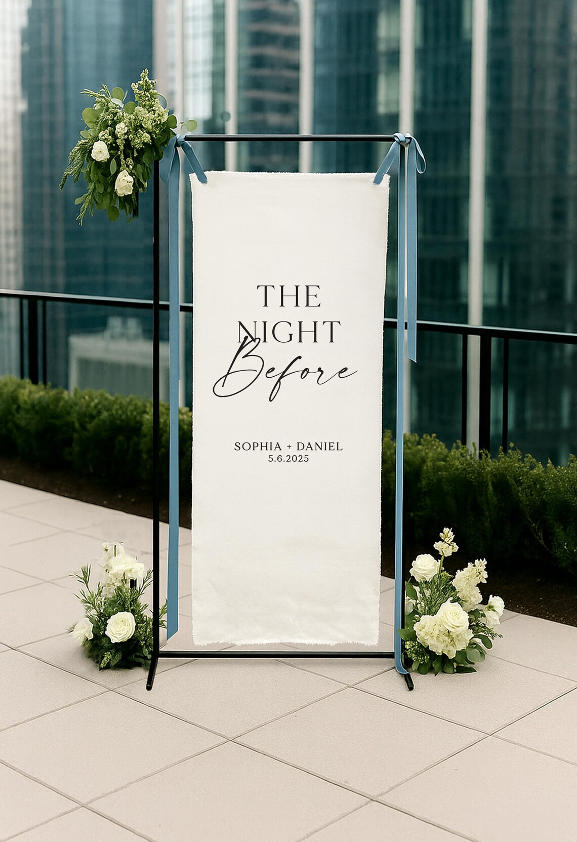 Linen Wedding Sign, Rehearsal Dinner Sign, Modern Wedding Decor ...